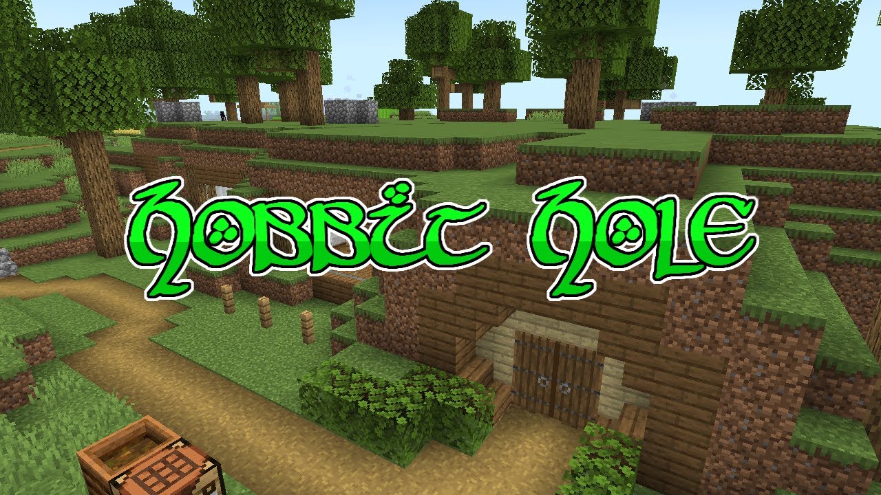 Hobbit Hole Minecraft Survival Base Interior & Exterior Walkaround ...
