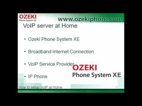How to setup VoIP at home, method of building up a VoIP network to ...