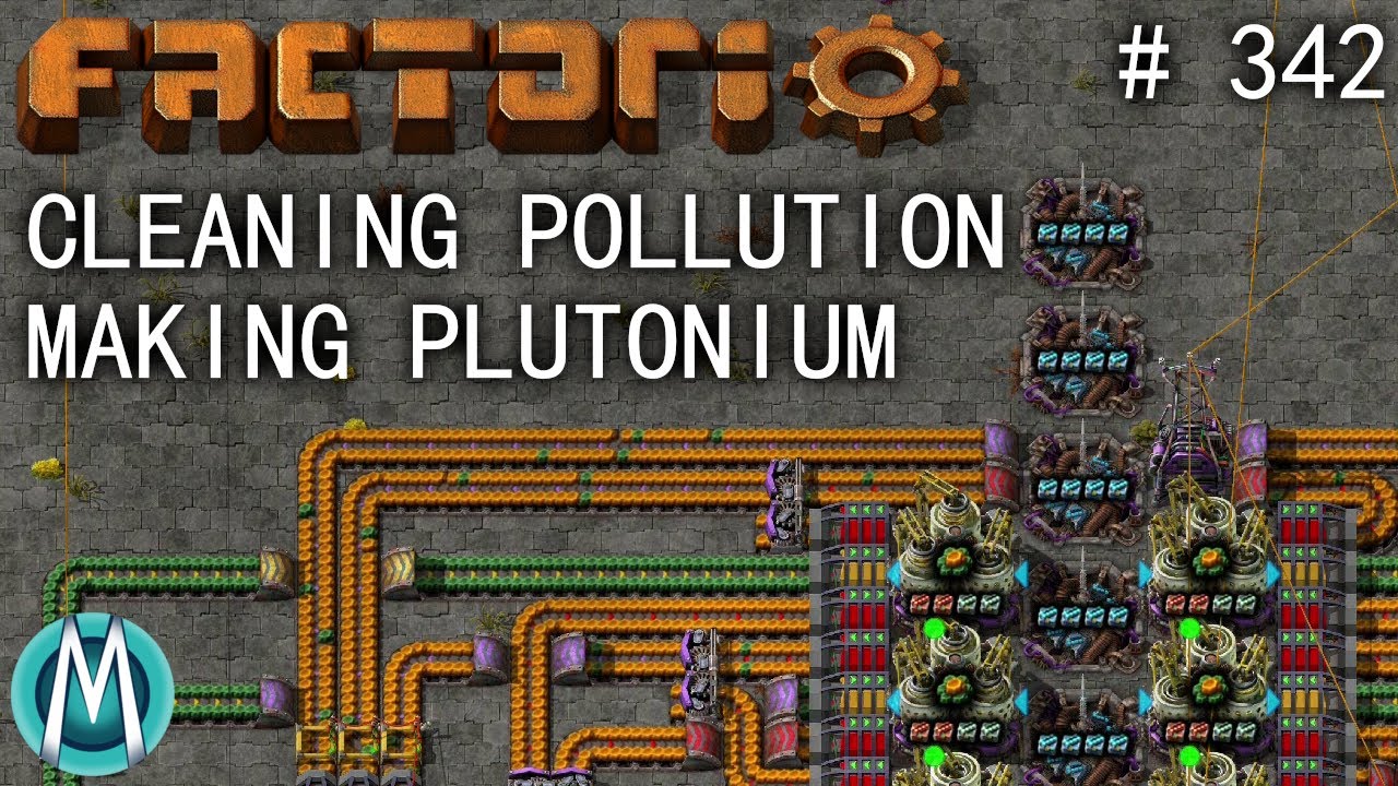 [Factorio 1.1 4K] Angel/Bobs Ep 342: Cleaning Pollution & Making Plutonium - YouTube