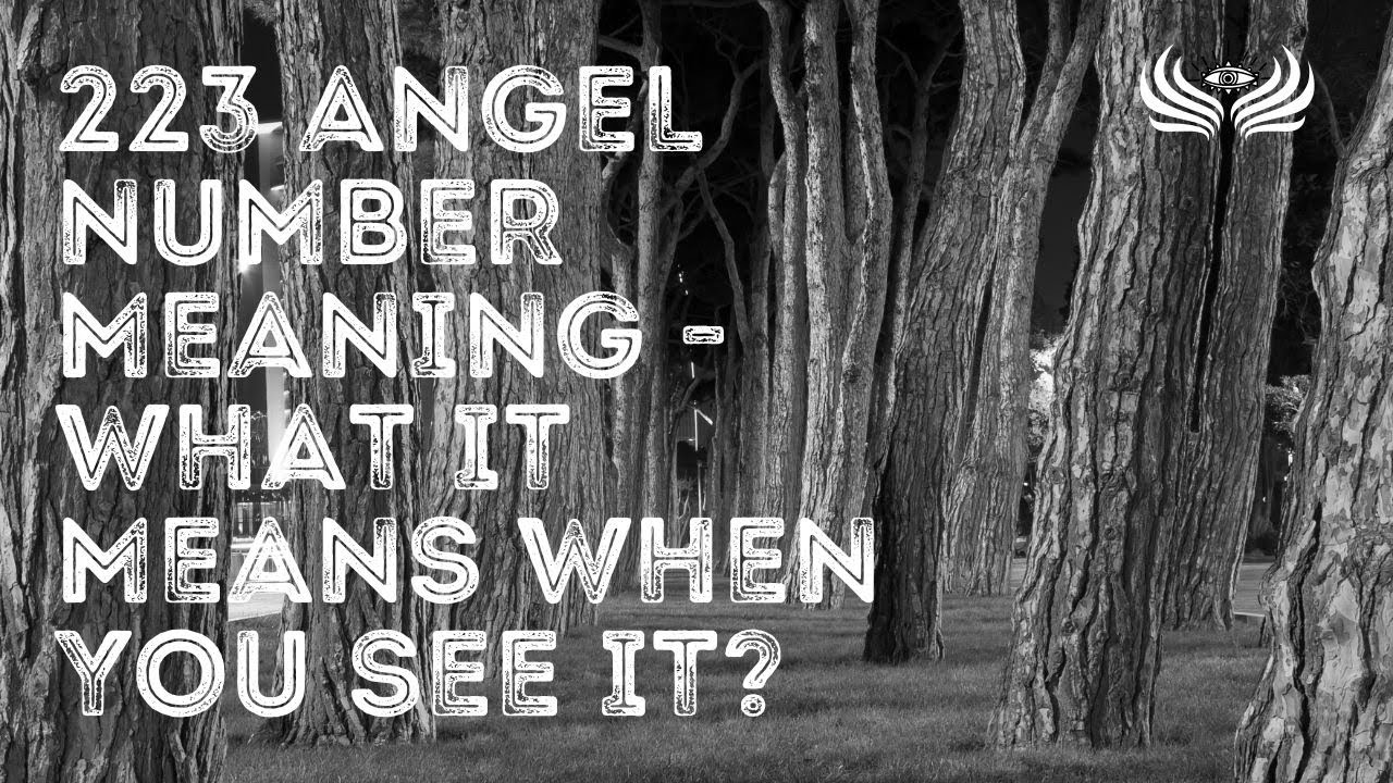 223 Angel Number Meaning 🌠 What It Means When You See It? - YouTube