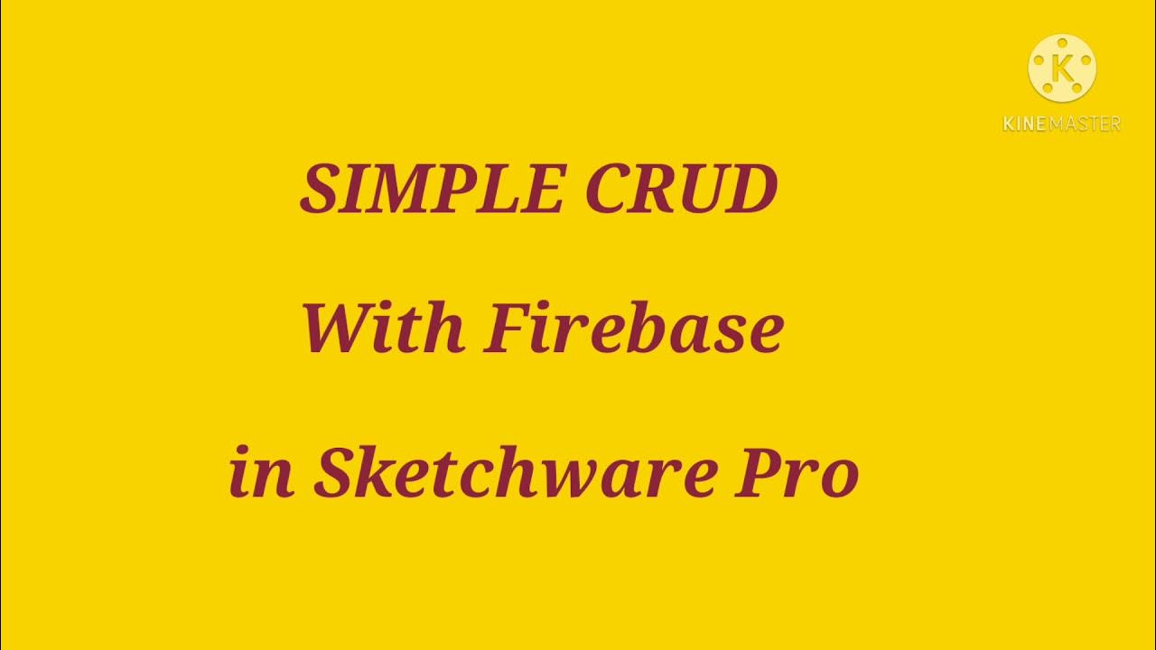 Simple CRUD App with Firebase Database in Sketchware Pro Demo - YouTube