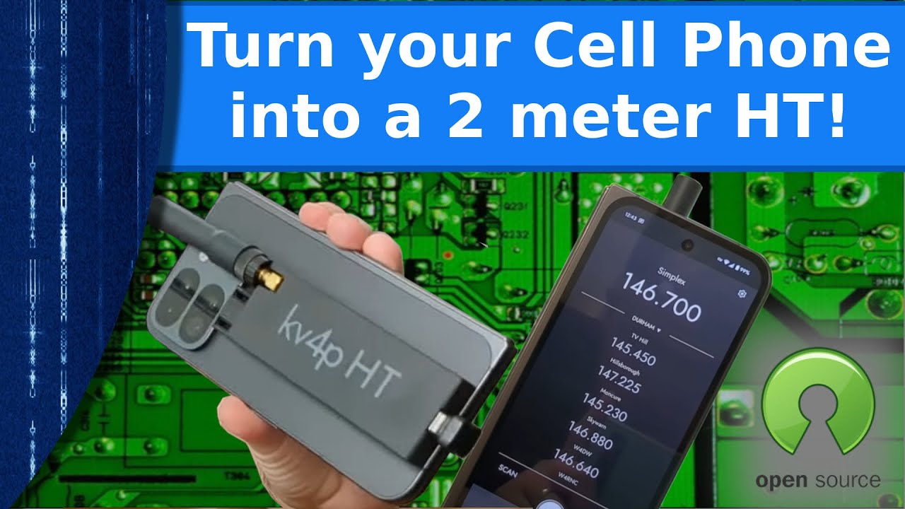 Ham Radio - The KV4P Cell Phone 2-meter HT. - YouTube
