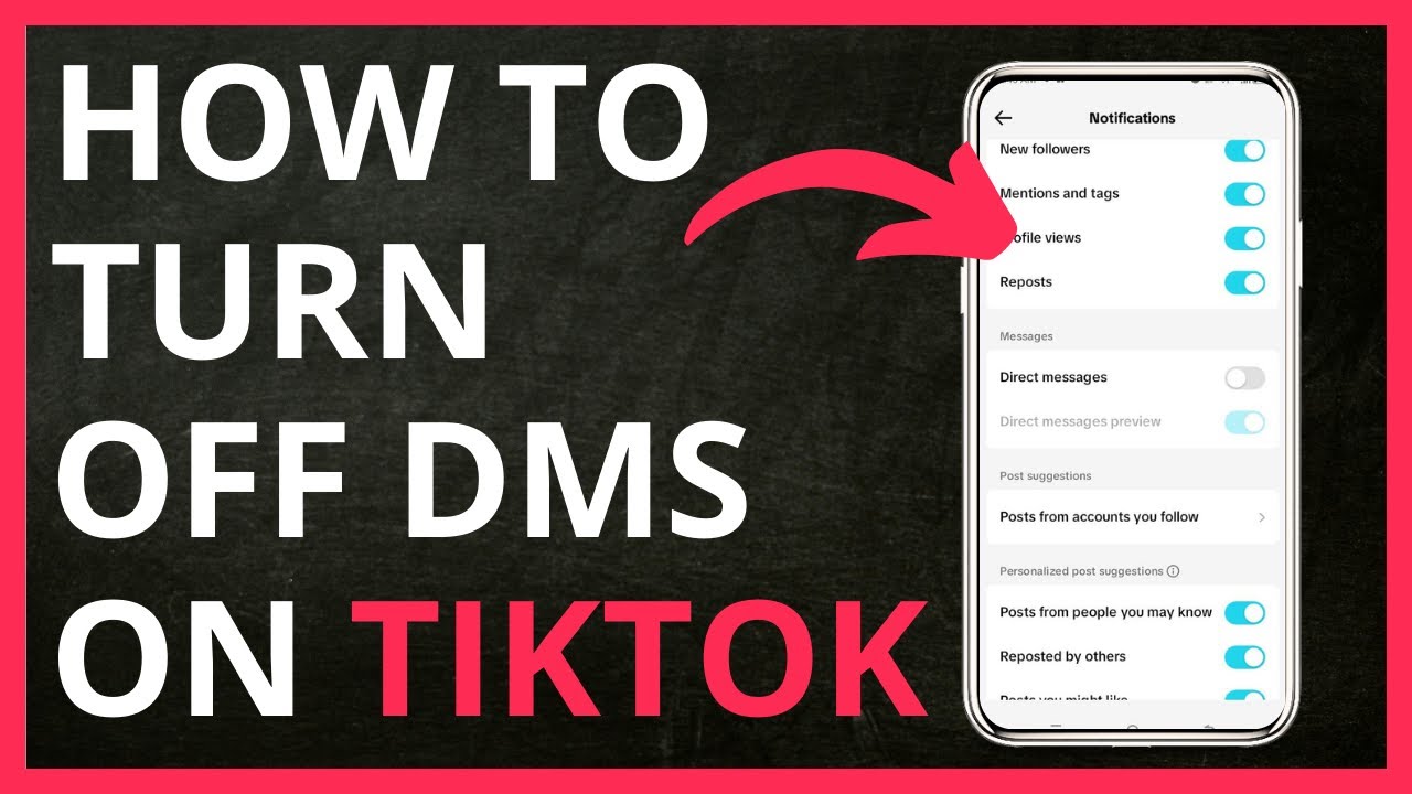 How to Turn Off DMs on TikTok in 2024 - YouTube