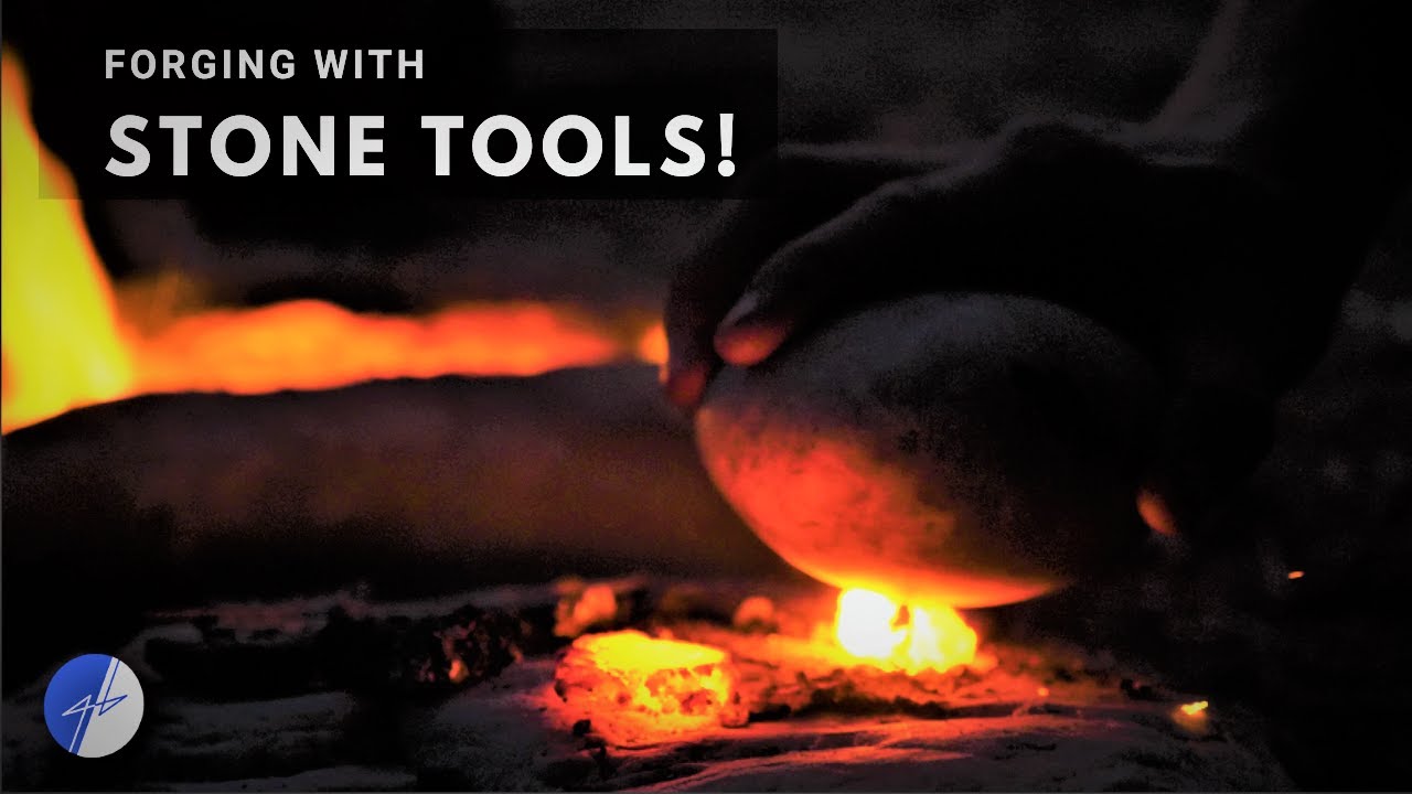 Primitive Forging Bloom Iron with No Metal Tools! - YouTube