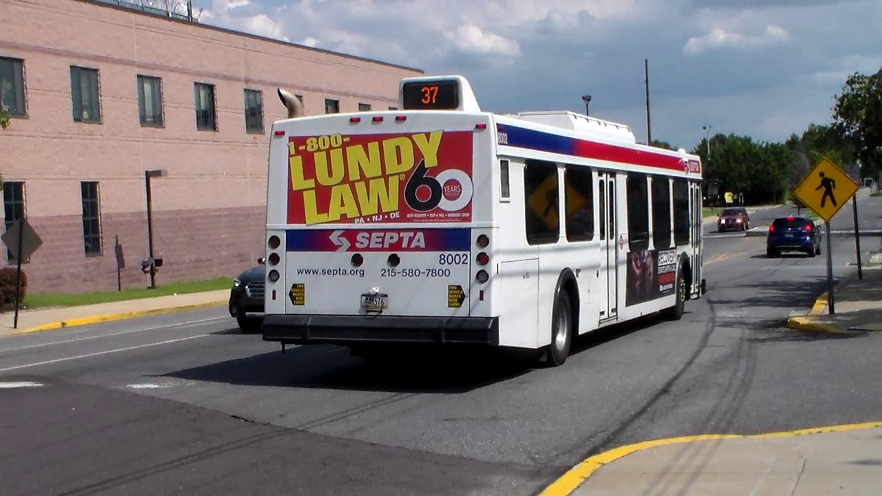 SEPTA BUS: NEW FLYER D40LF 8002 ON ROUTE: 37 PT3 - YouTube
