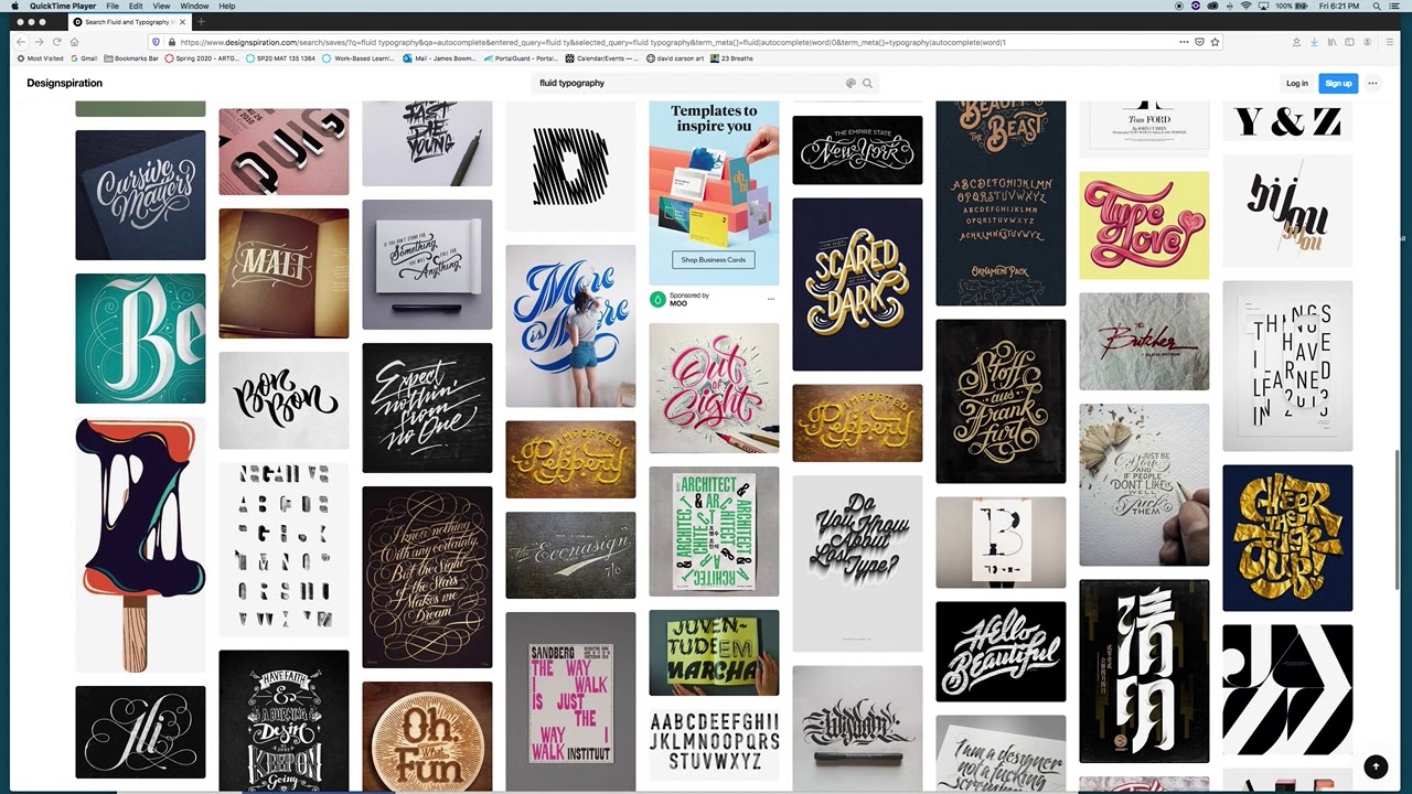 Visual Research: Project 1 / Expressive Type - YouTube