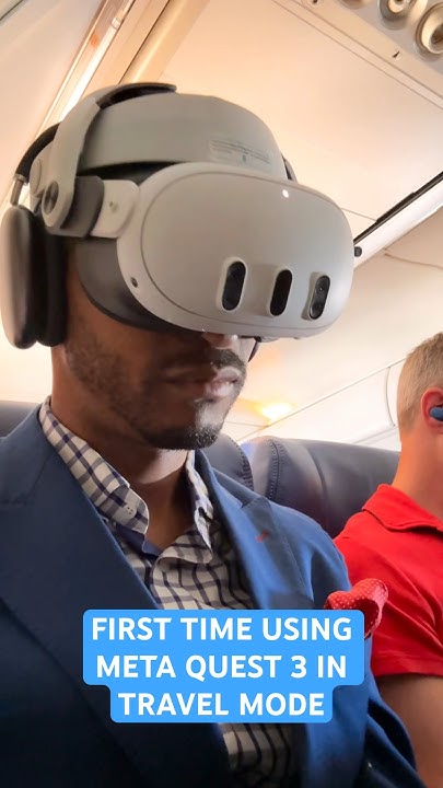 Using Meta Quest 3 on airplane in travel mode playing Cubism #vr #mindgames #meta - YouTube
