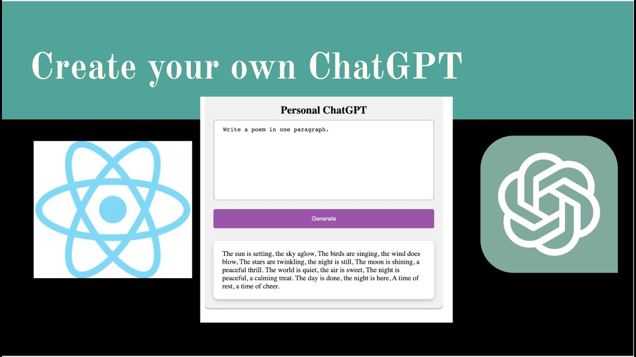 Reactjs And Chatgpt Create Your Own Ai Chatbot 2023 Youtube
