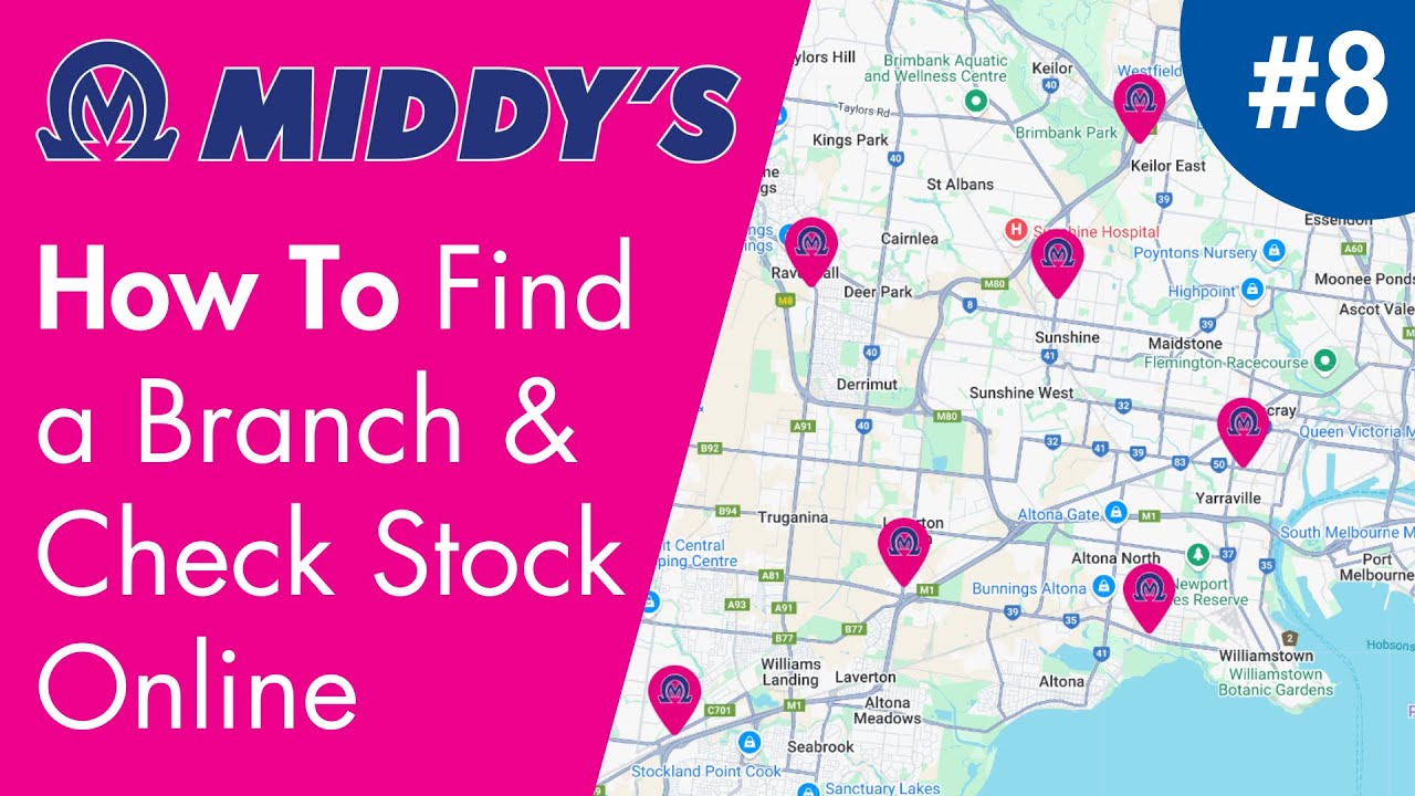 How To Find a Middy's Branch and Check Stock Online | Website User ...