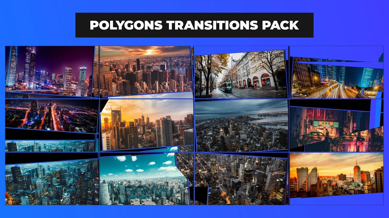 Polygons Transition Pack After Effects Template - YouTube
