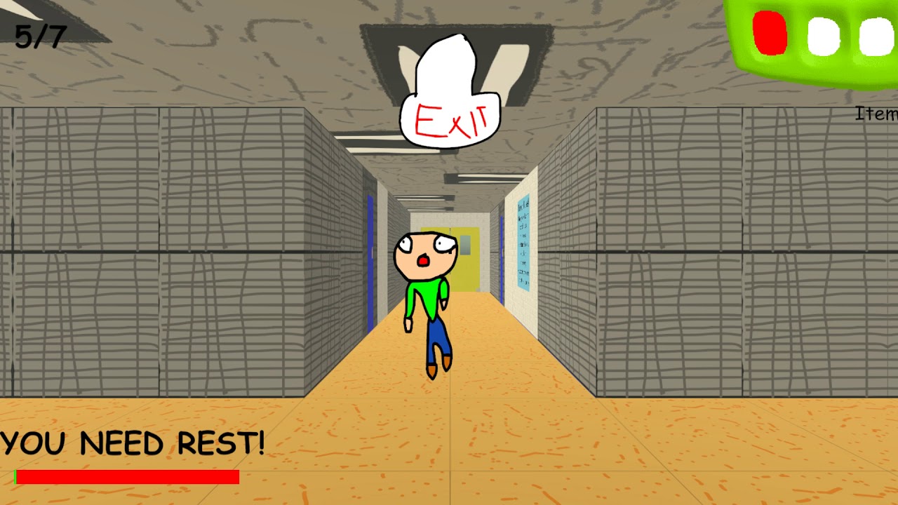 Baldi's Basics Ray Tracing Mod 2019 High Textures RTX - YouTube