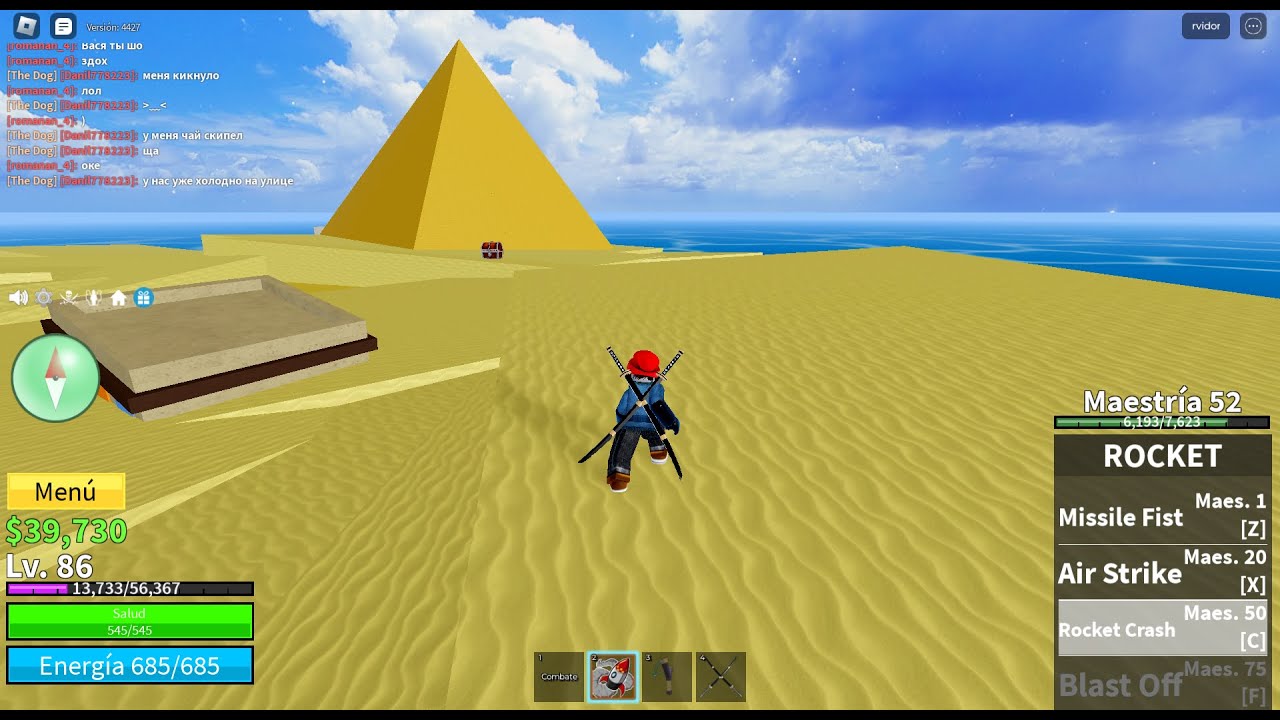 Blox Fruits | Capitulo 5 | Con el ataque de Acidente de Cohete - YouTube