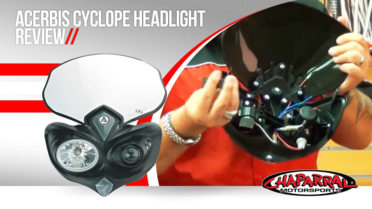Acerbis Cyclope Headlight Review - YouTube