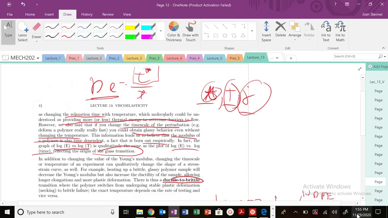 Lecture 13: Time-Temperature Equivalence and Williams-Landel-Ferry (WLF ...