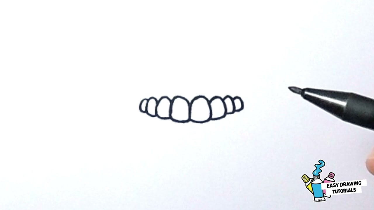 How to Draw Teeth - YouTube