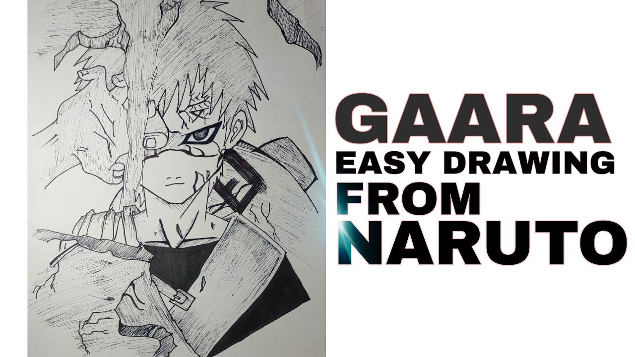 Gaara easy drawing from Naruto Series|| easy anime drawing || [Naruto ...