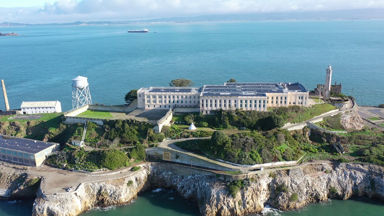 Alcatraz Drone View San Francisco - YouTube