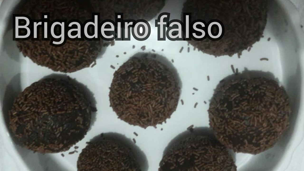 BRIGADEIRO FALSO 😋 - YouTube
