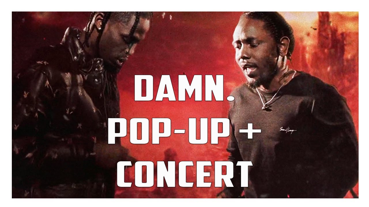 Inside The DAMN Tour Pop Up Shop + Travis Scott Kendrick Lamar Concert ...