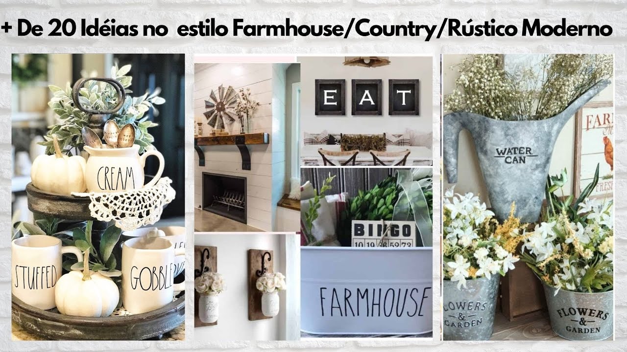 Mais de 20 idéias em Decoração no Estilo FARMHOUSE/COUNTRY/RÚSTICO ...
