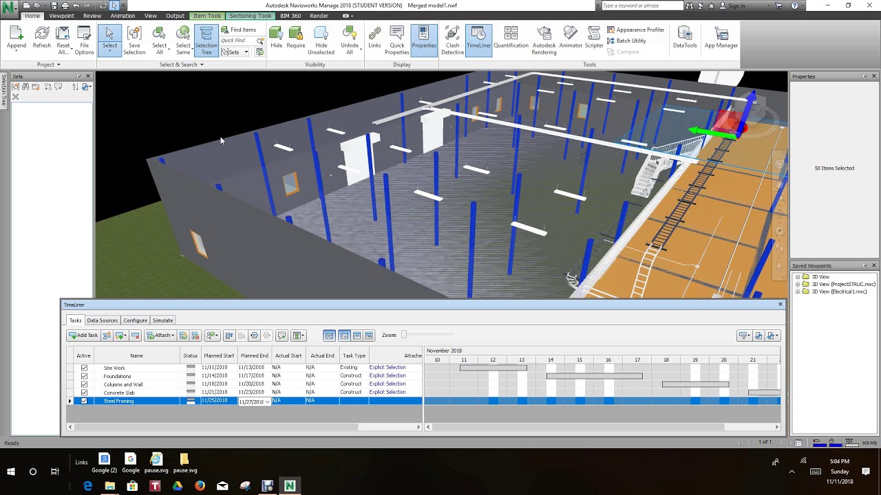 Navisworks Timeliner tool - YouTube
