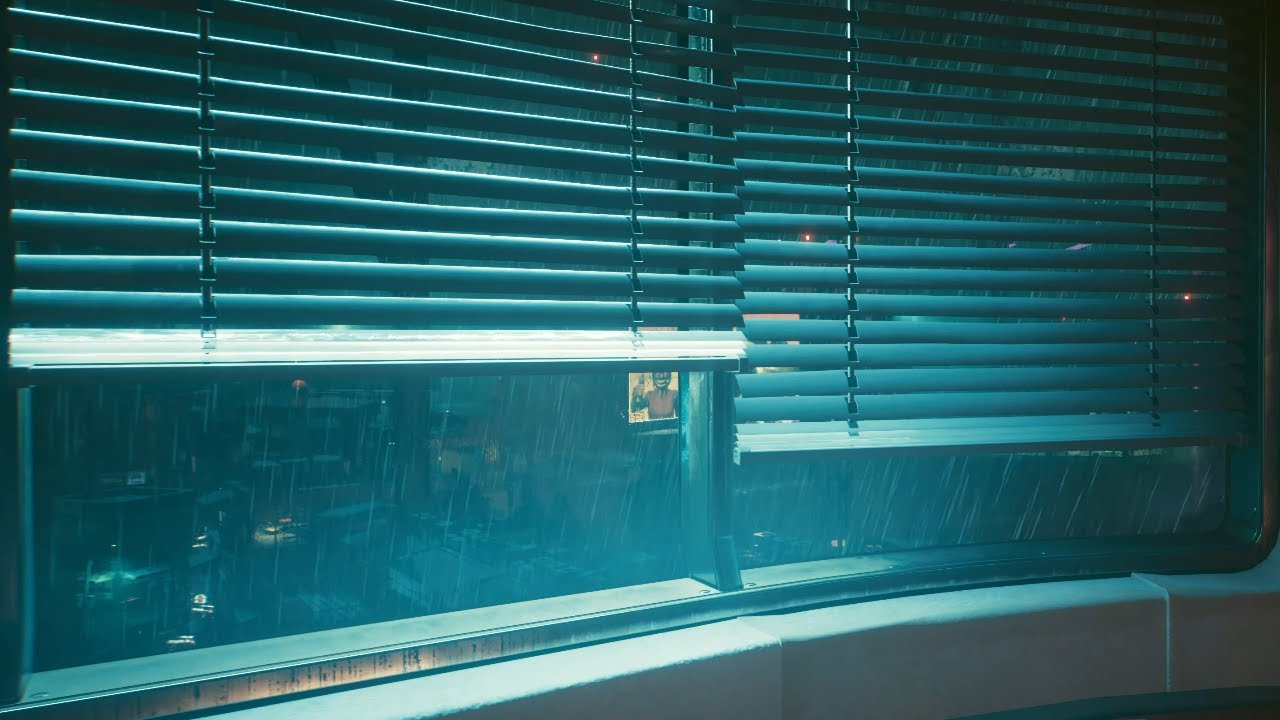 Looking Out The Window At A Rainy Night City | Cyberpunk 2077 ASMR ...