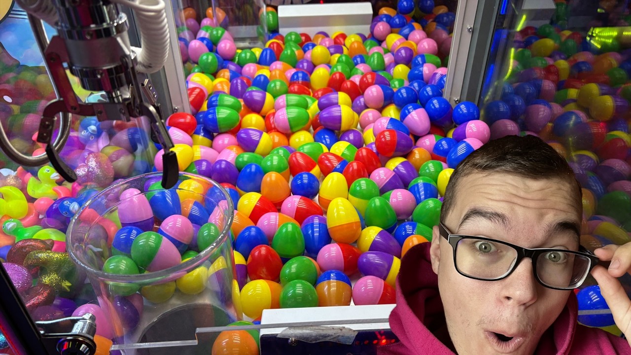 We found a Mystery Egg Claw Machine... - YouTube