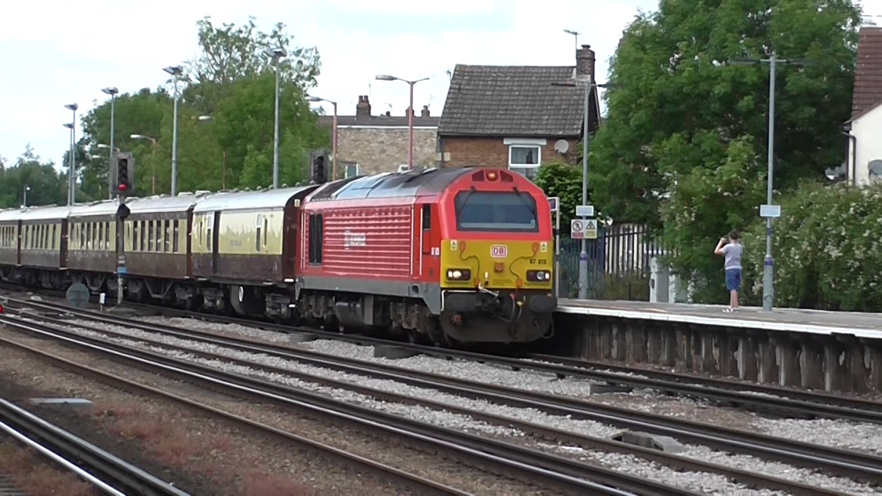 DB Cargo Class 67015 + 66047 With Belmond Pullman VSOE Tonbridge ...
