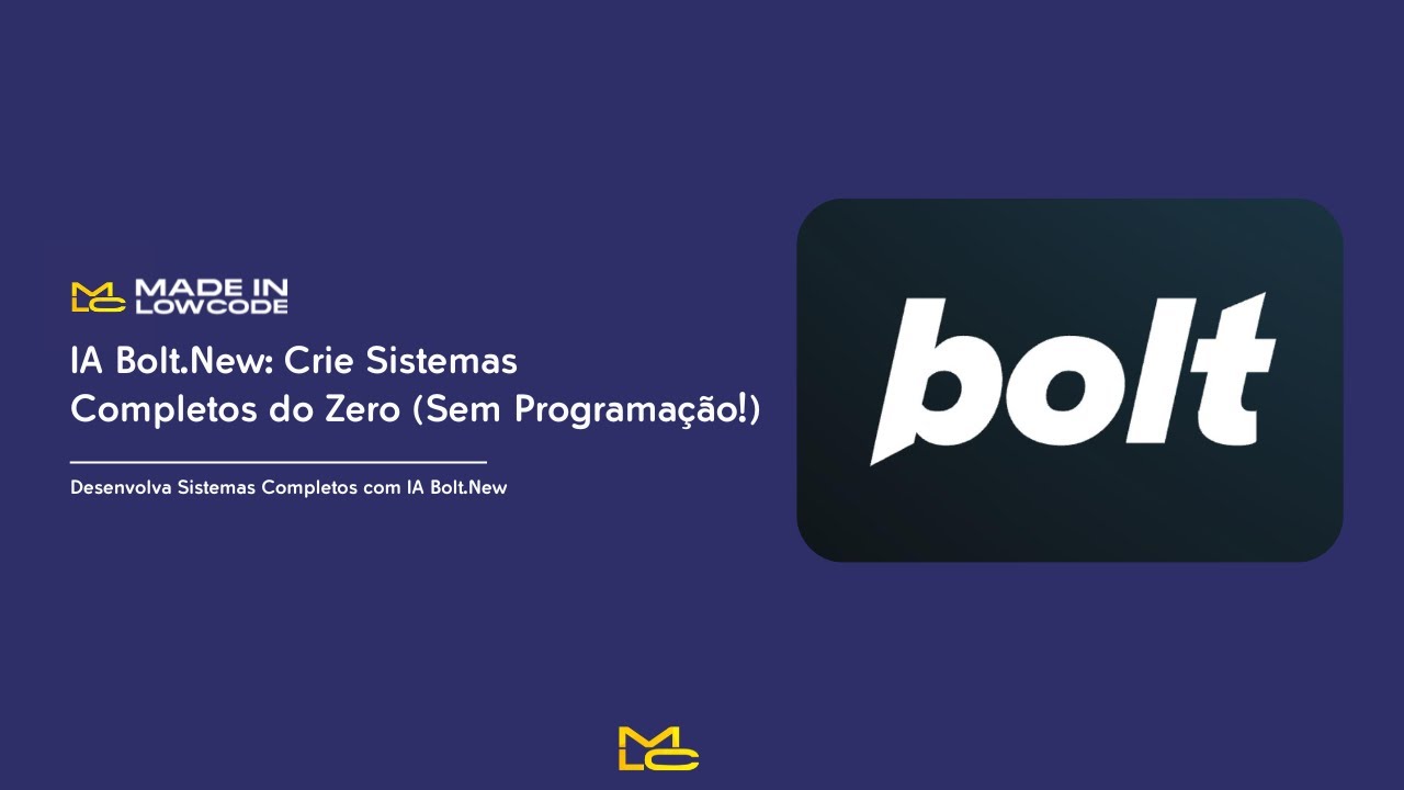 IA Bolt.New: Crie Sistemas Completos do Zero (Sem Programação!) Parte 3 ...