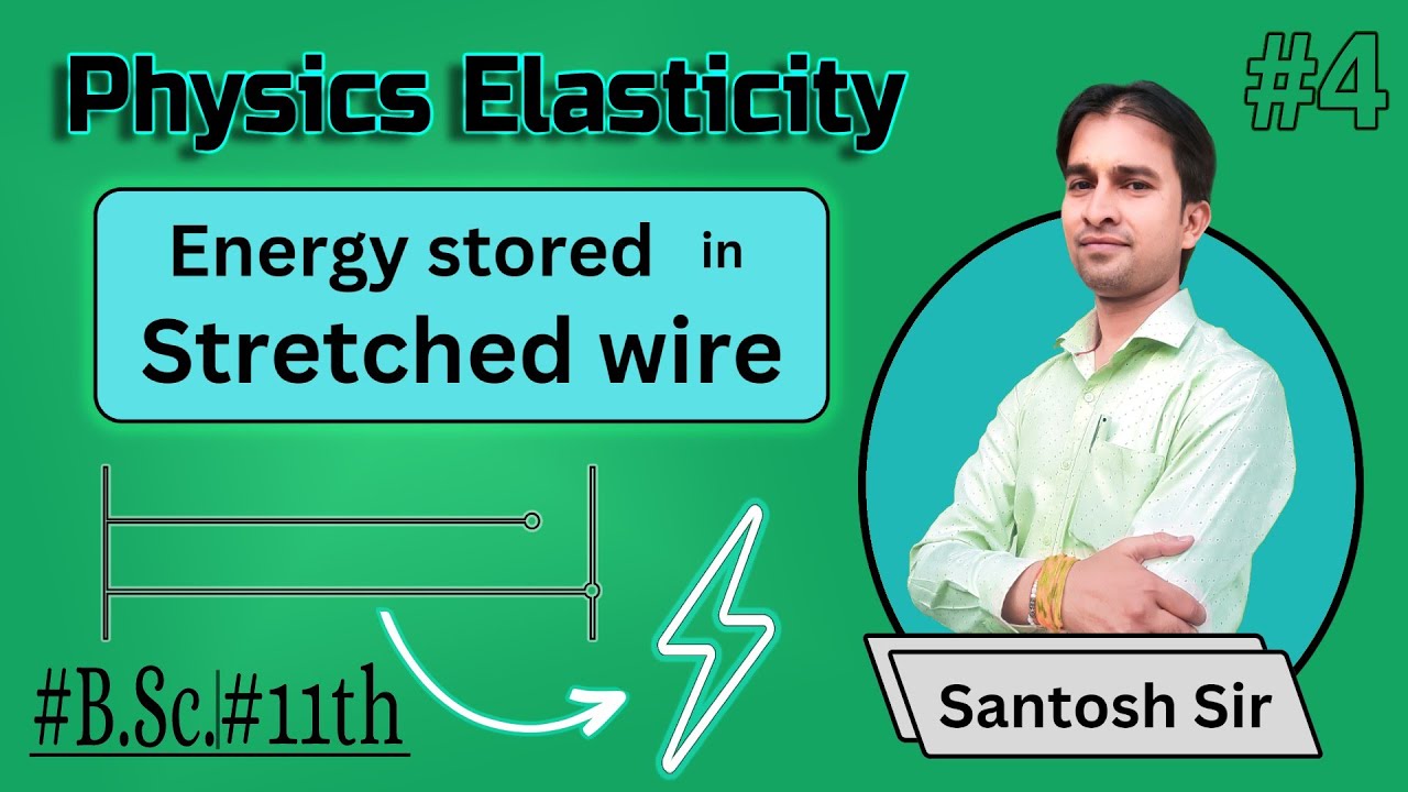 L-4 Elastic Potential Energy Stored in a Stretched Wire| Elasticity ...