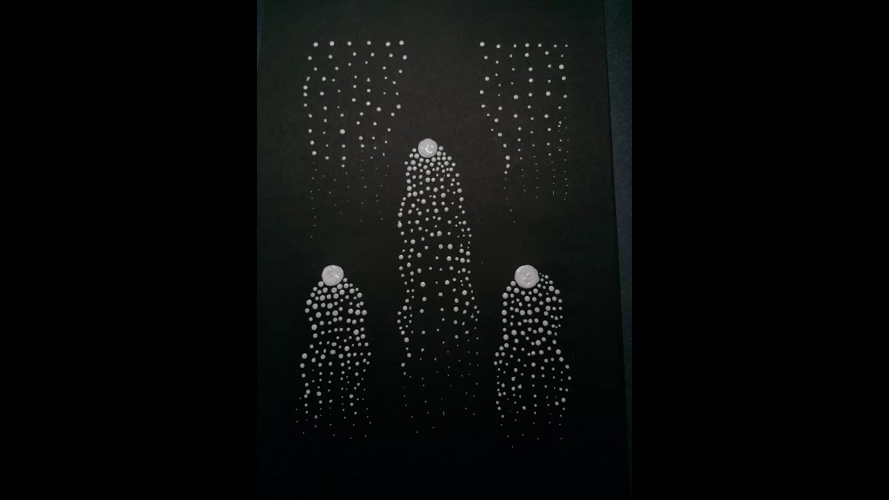 Dot Art | Black Paper Dot Art | By- Colordrop- The Artistic Minds - YouTube