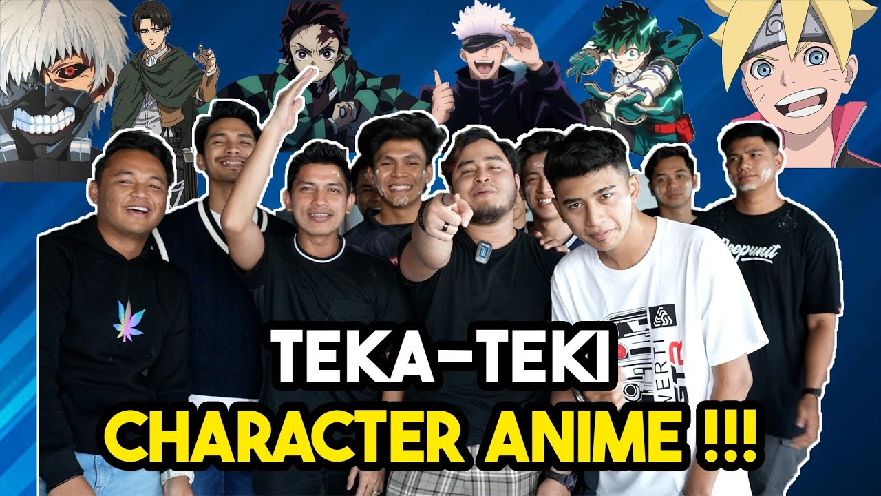 AI TEAM TEKA WATAK DALAM ANIME !!! LAMING & AIMAN KAKI ANIME... - YouTube