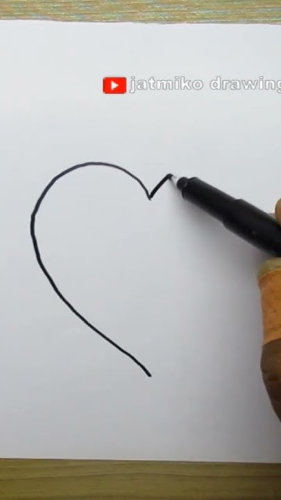 how to draw love symbol or heart - YouTube