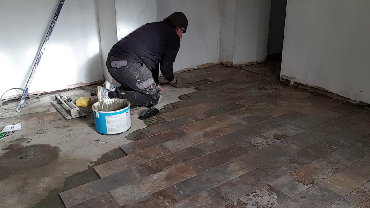 Floor tiling with doc - YouTube