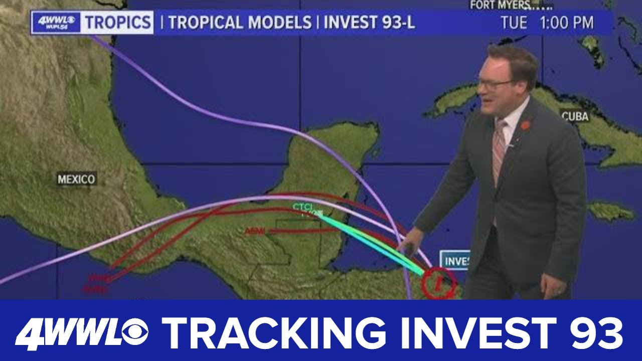 Tropical Update: Chances of Invest 93 forming are low - YouTube