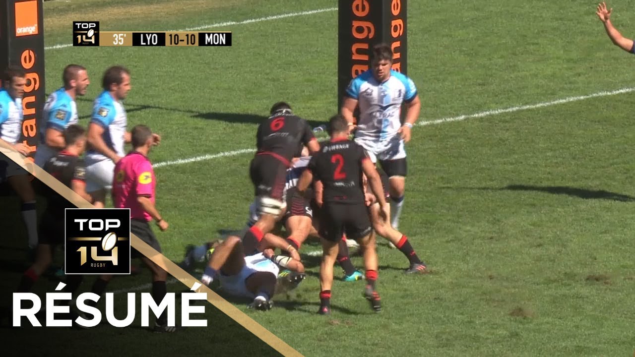 TOP 14 - Résumé Lyon-Montpellier: 55-13 - J4 - Saison 2018/2019 - YouTube