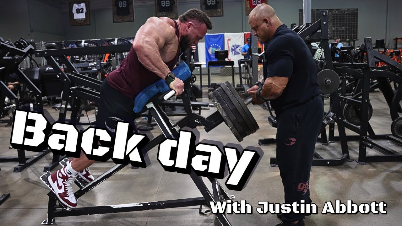 Secrets to a HUGE BACK with Justin Abbott | 11 Weeks Out Back Day ...