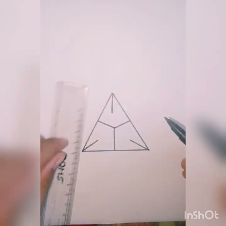 how to draw 3D triangle #drawing # 3D drawing #short - YouTube