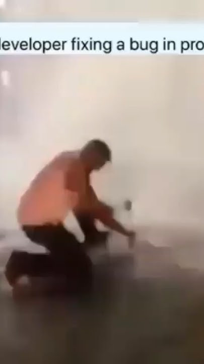 Senior developer fixing bug #software #coding #nodejs - YouTube