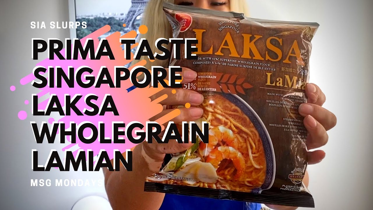 PRIMA TASTE SINGAPORE LAKSA WHOLEGRAIN LAMIAN Ramen Review! - YouTube