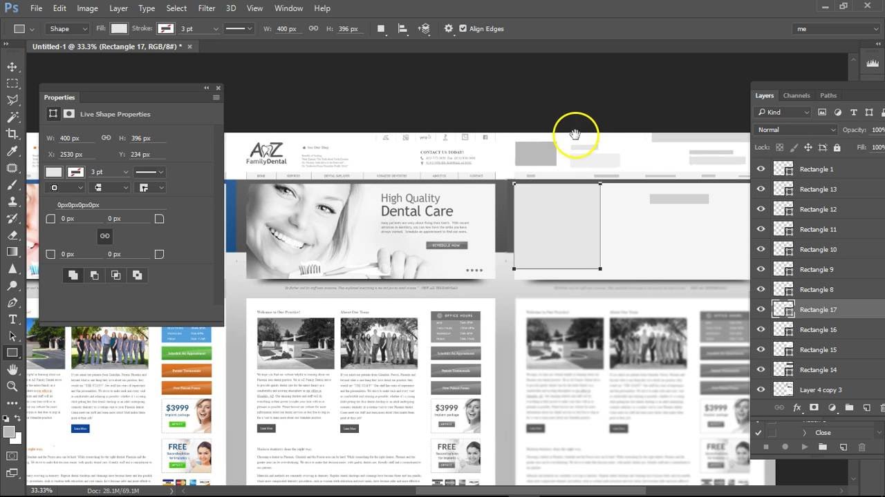 Web Design: blocking a website | understanding layout and contrast ...