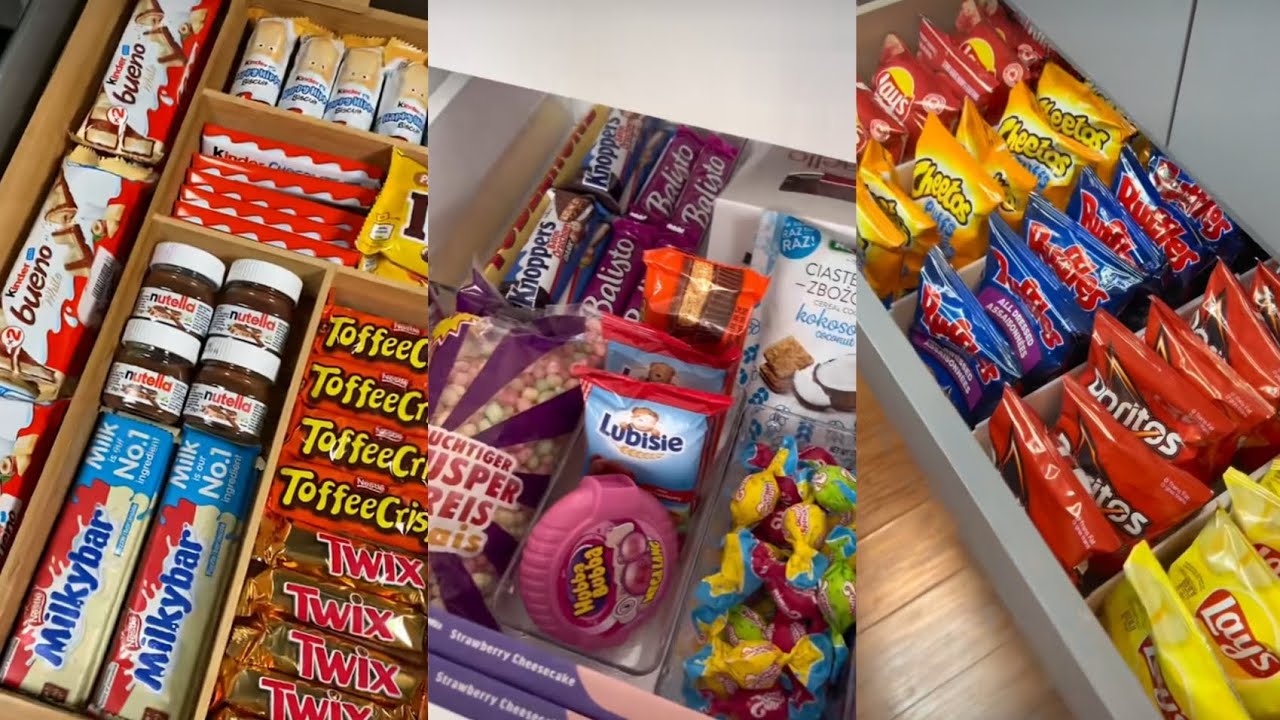 [ASMR] Oddly Satisfying🤤 Refilling and Restocking Snacks and Candy 🍬 🍫🍭 ...