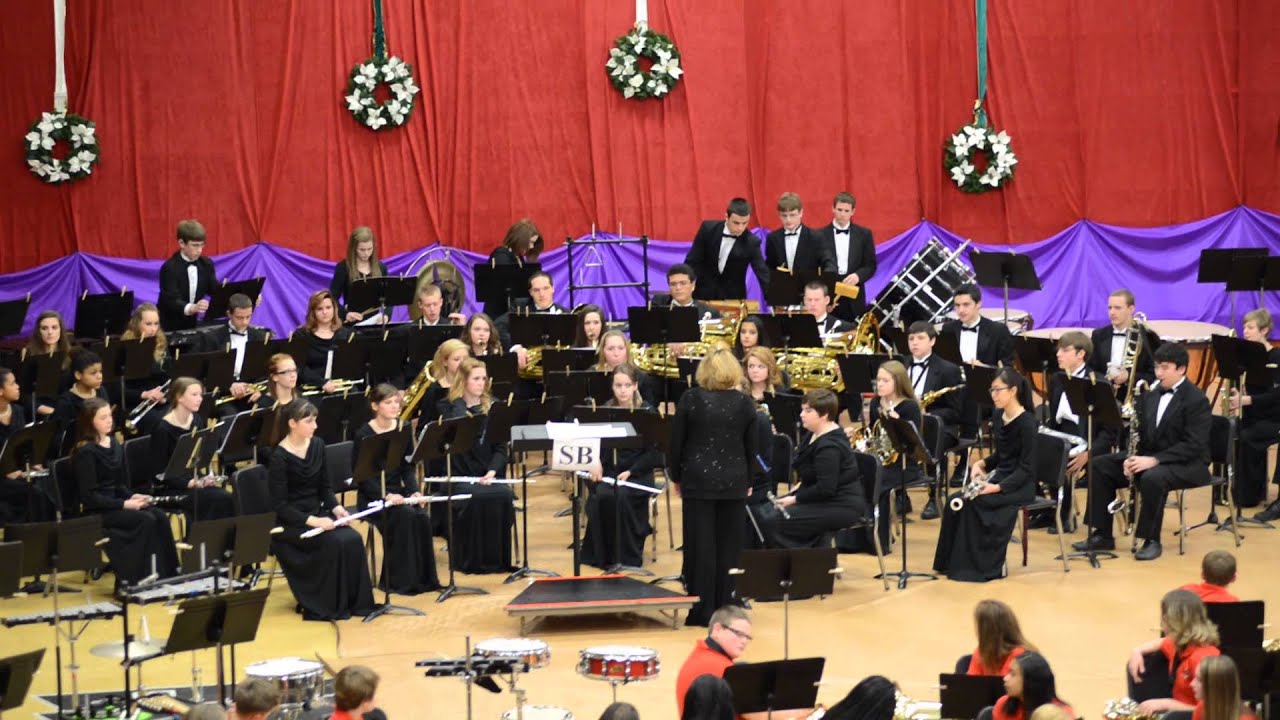 Shawnee High School Symphonic Band Christmas Concert 2013 - YouTube