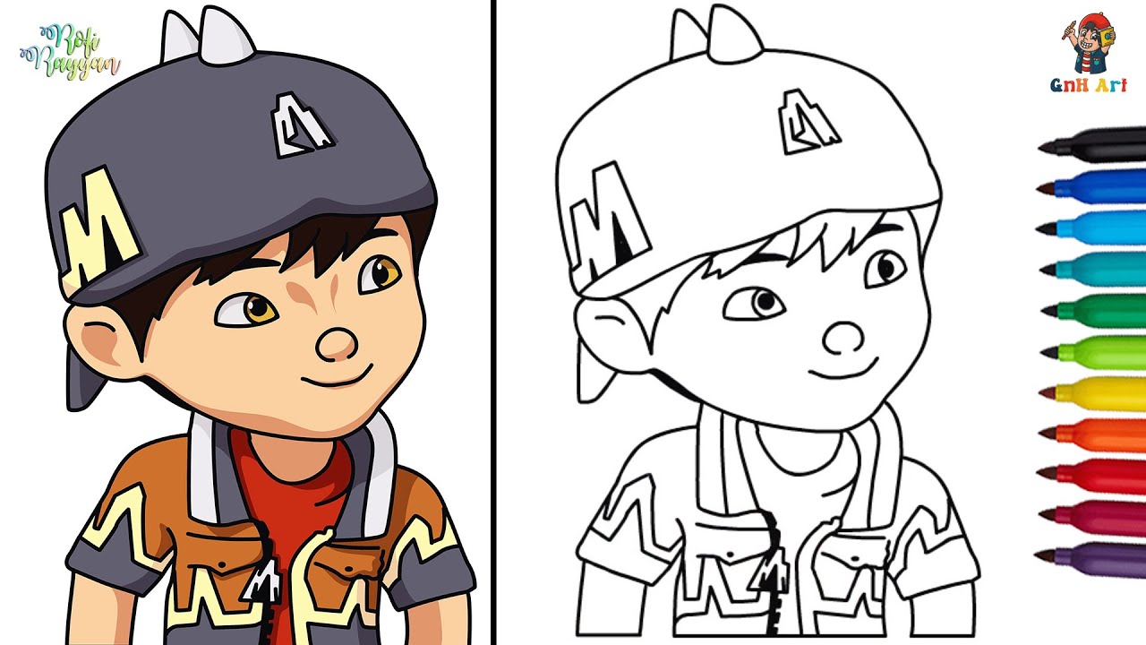 40+ Gambar Boboiboy Mewarnai Terbaru 2024