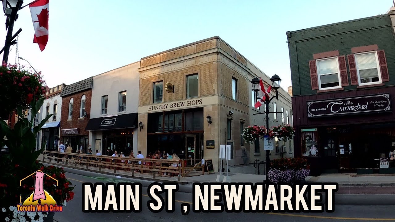 Toronto ,Newmarket ,Old Town main street- 4k Canada Ontario - YouTube