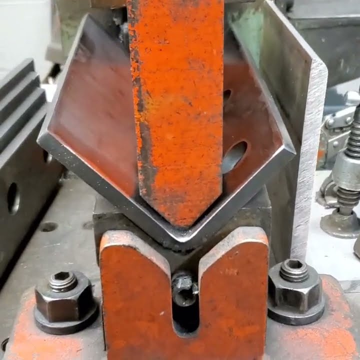 bending .375 steel plate - YouTube