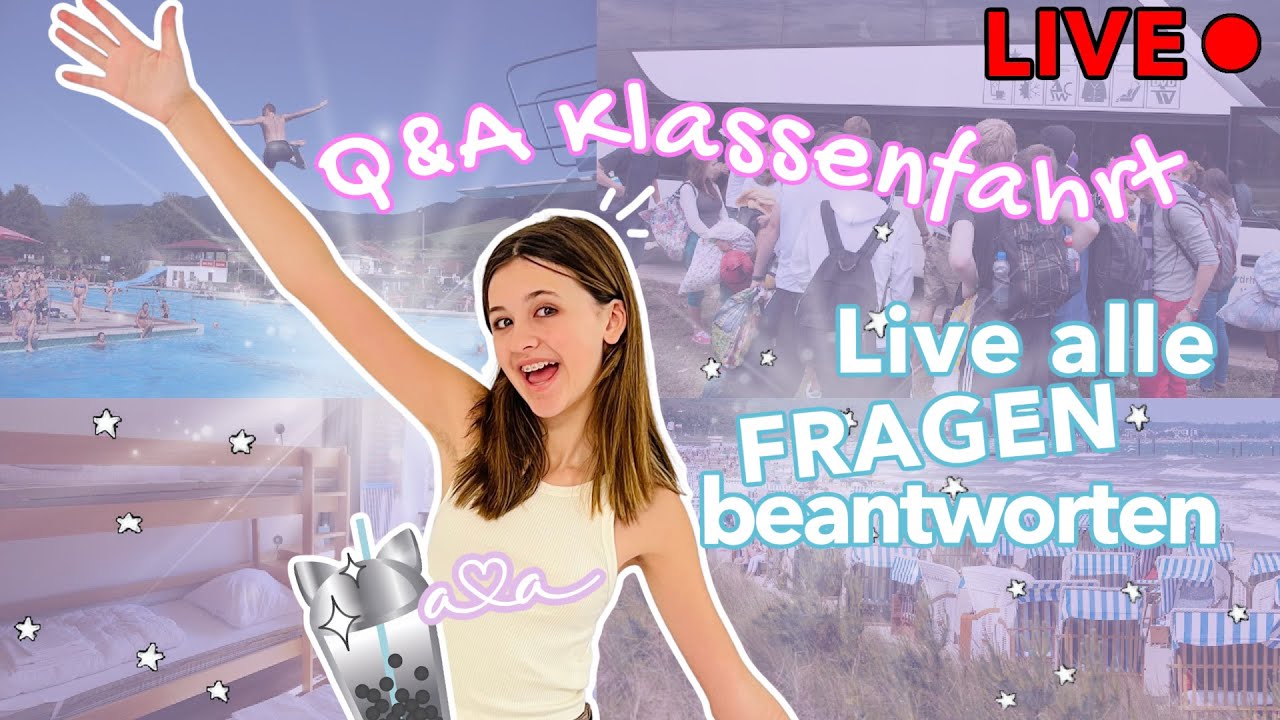 Q&A zu meiner Klassenfahrt! Ich beantworte LIVE eure FRAGEN! 💜 Alles ...