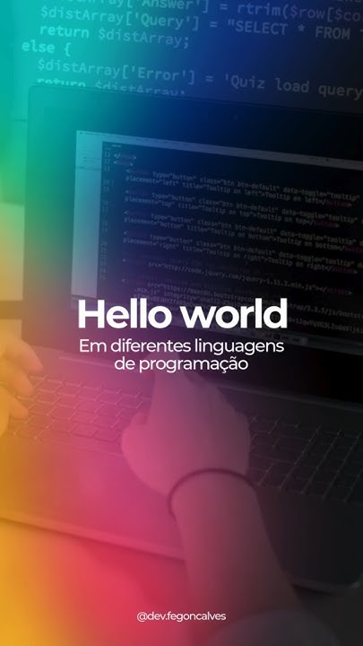Veja o famoso "Hello, world" em diferentes linguagens de programação! # ...