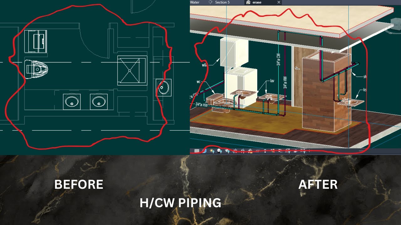 Revit Plumbing Series Part 53: Continuation of WATER PIPING. #revit # ...