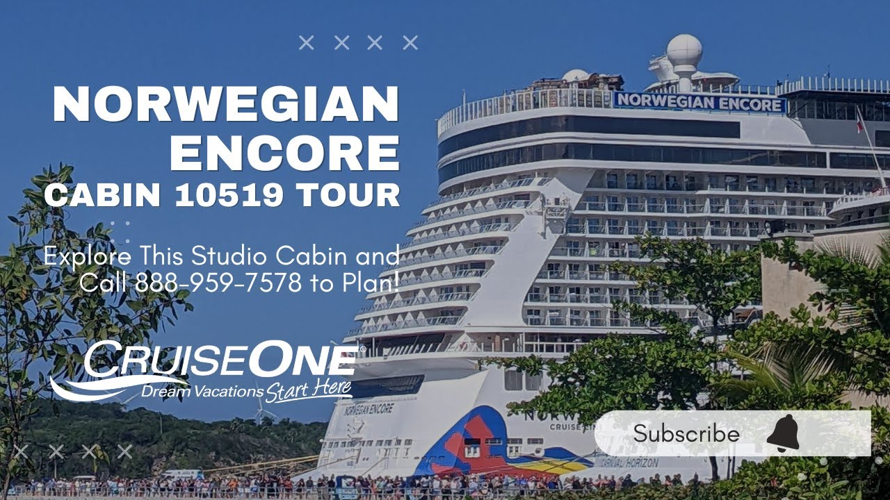 Norwegian Encore Studio Cabin 10519 Tour - YouTube